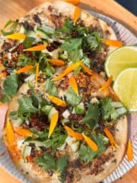 Smashed dumpling taco's met gehakt | Miljuschka