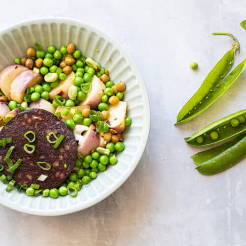 Meiraap met verse bonen en bloedworst | Miljuschka