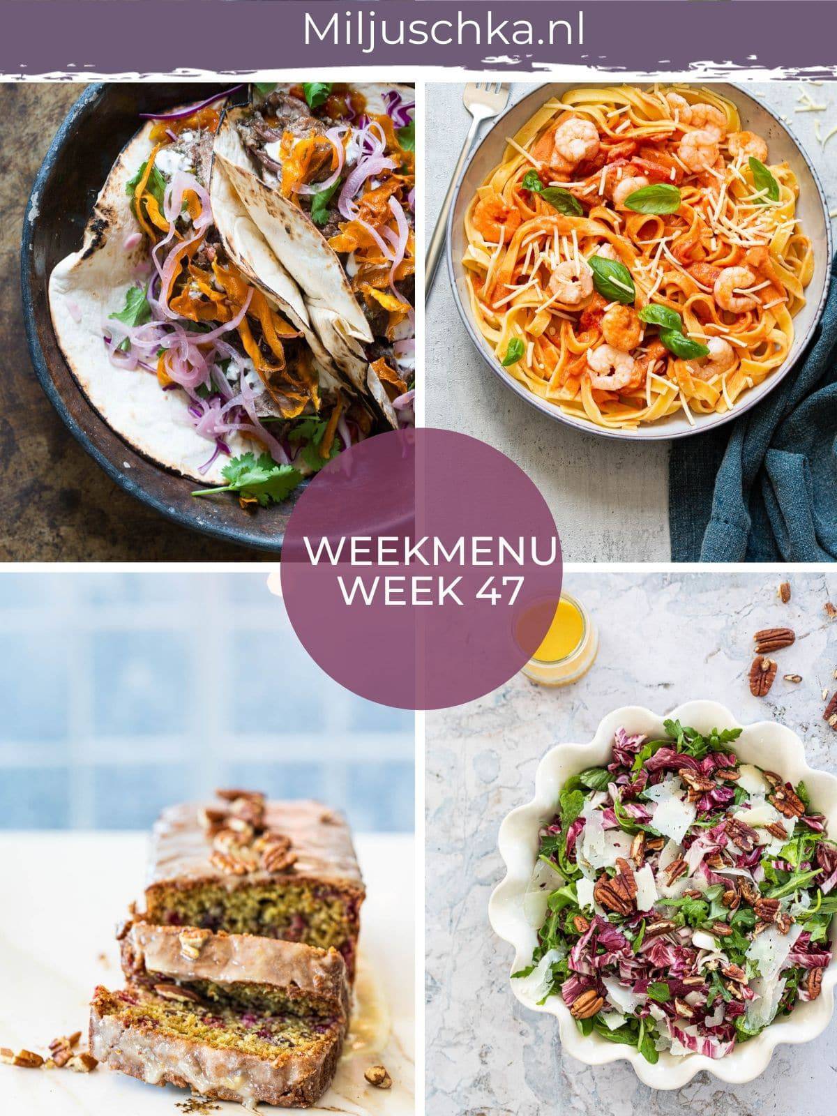 Makkelijk weekmenu voor week 31 - Miljuschka