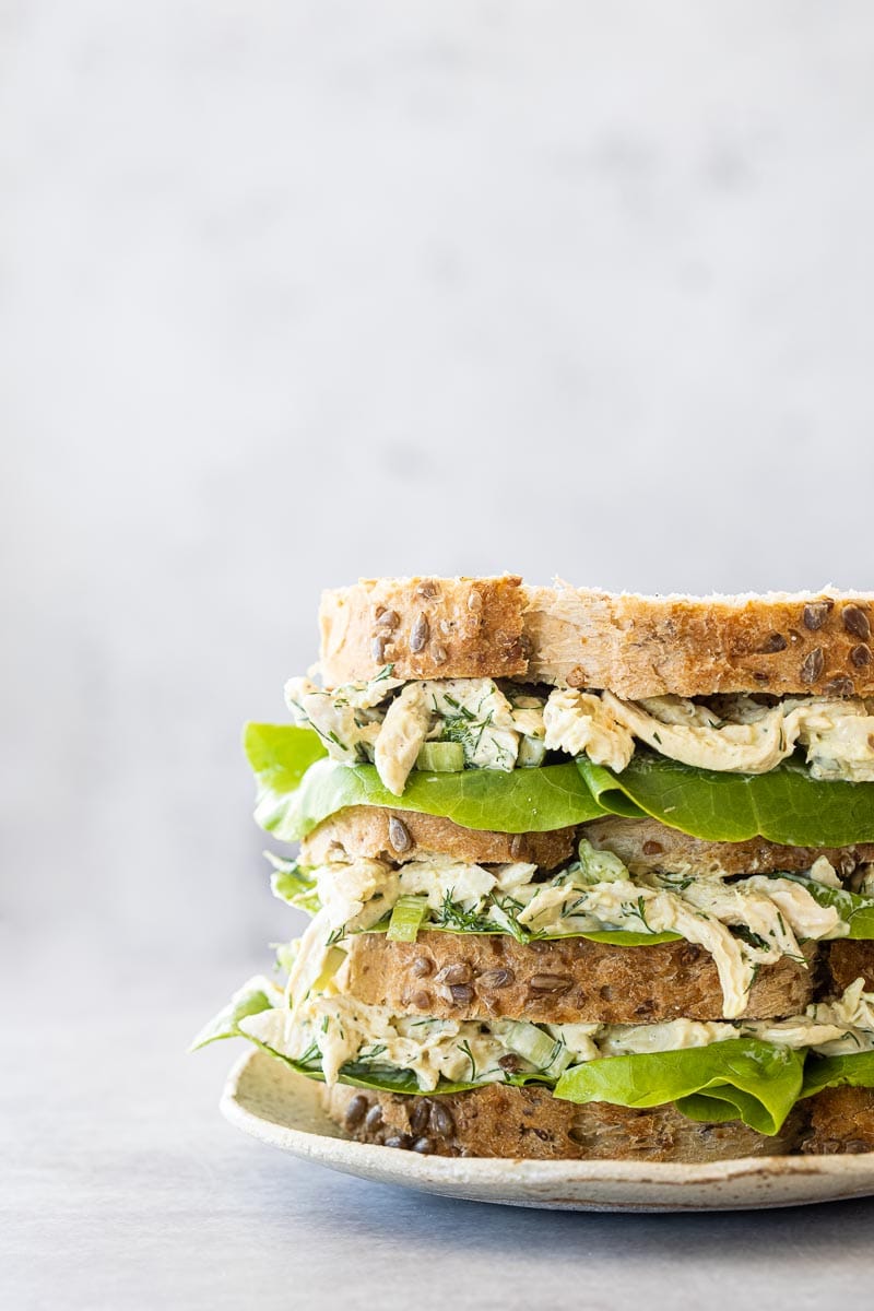 Sandwiches met zelfgemaakte kipsalade | Miljuschka