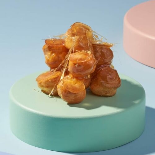 Mini croquembouche: soezentorentjes met karamel - Miljuschka