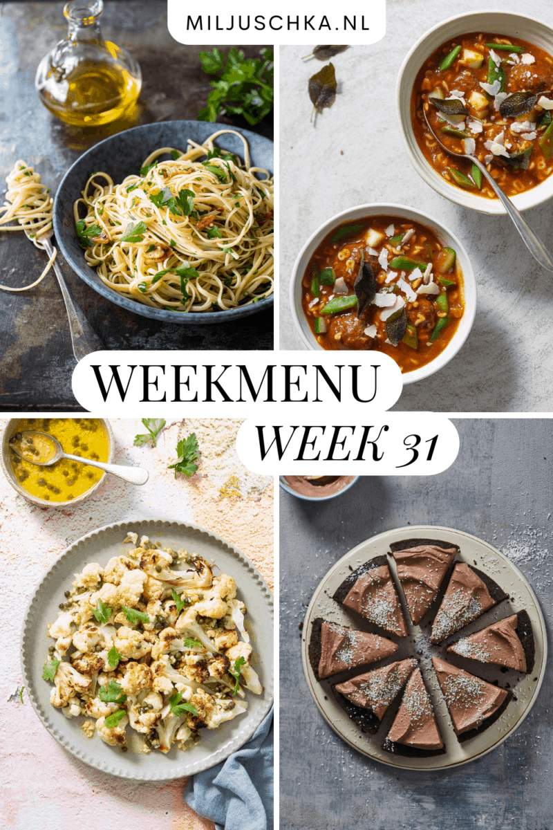 Makkelijk weekmenu voor week 7 - Miljuschka