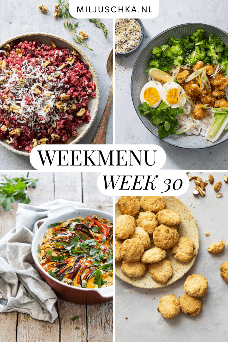 Makkelijk weekmenu voor week 48 - Miljuschka