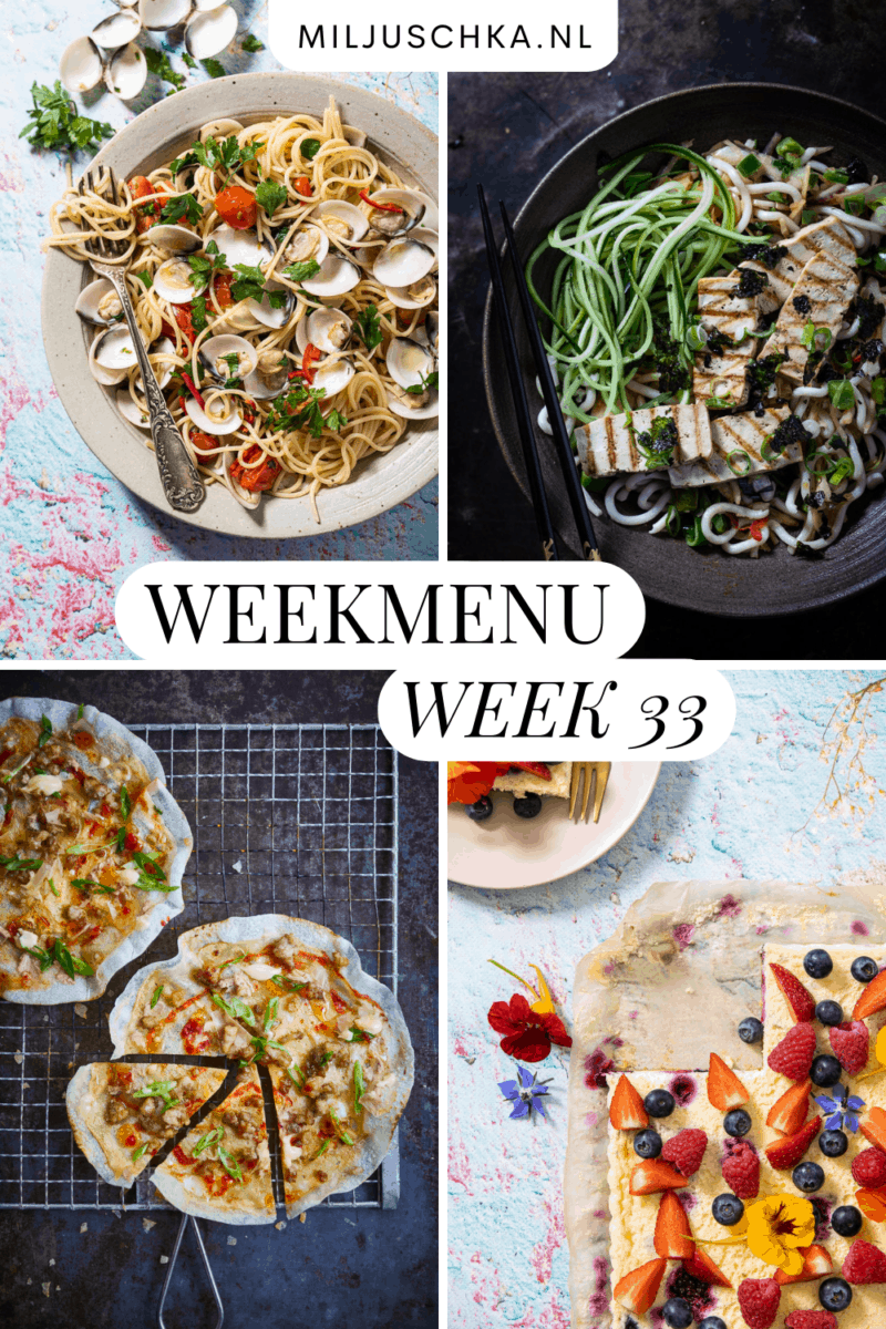 Makkelijk weekmenu voor week 10 - Miljuschka