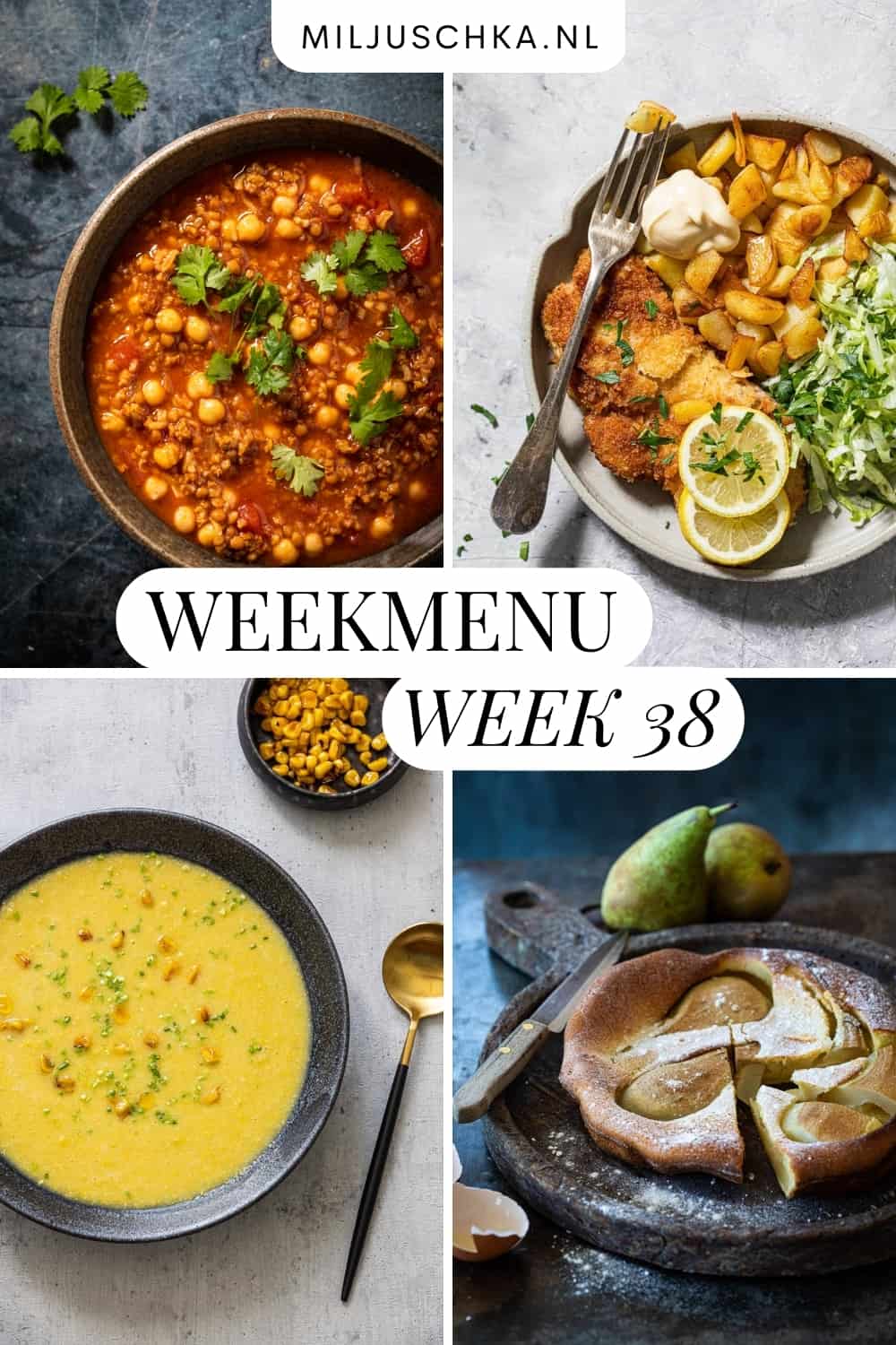 Makkelijk weekmenu voor week 38 | Miljuschka