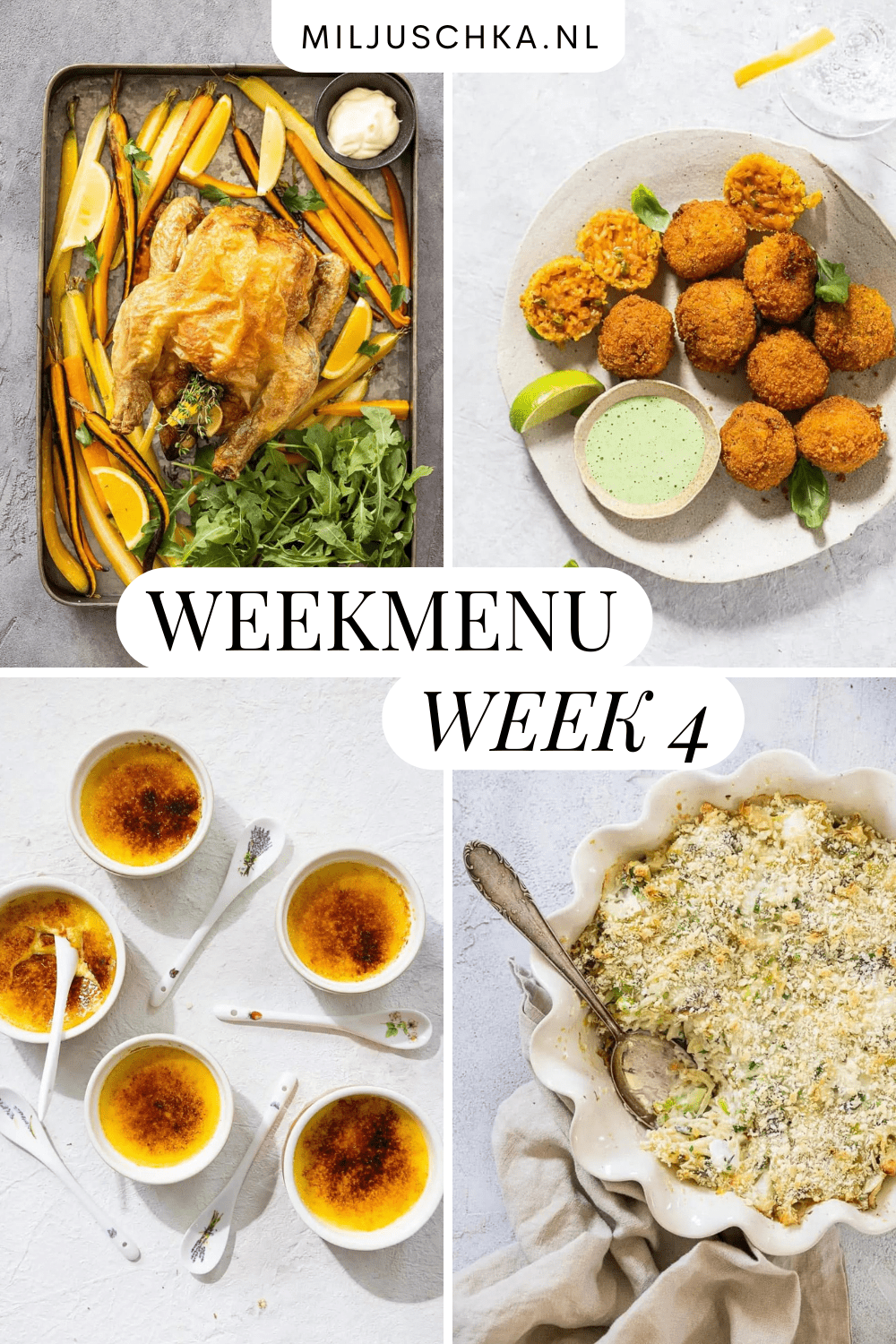 Makkelijk weekmenu voor week 4 | Miljuschka