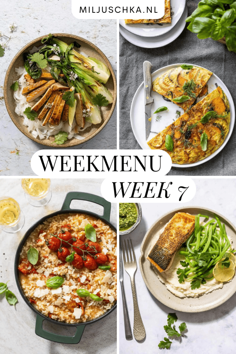 Makkelijk weekmenu voor week 04 - Miljuschka