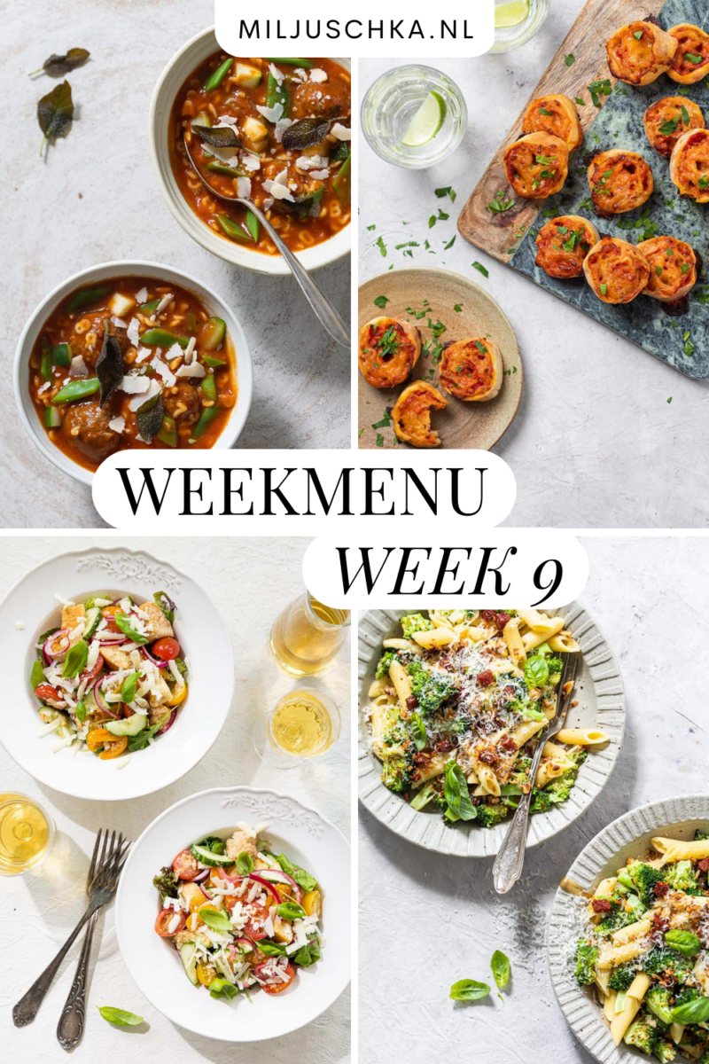 Makkelijk weekmenu voor week 40 - Miljuschka