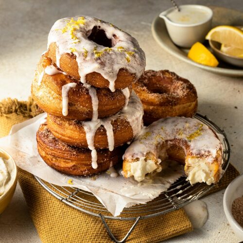 Cronuts met lemoncurd-mascarponevulling - Miljuschka