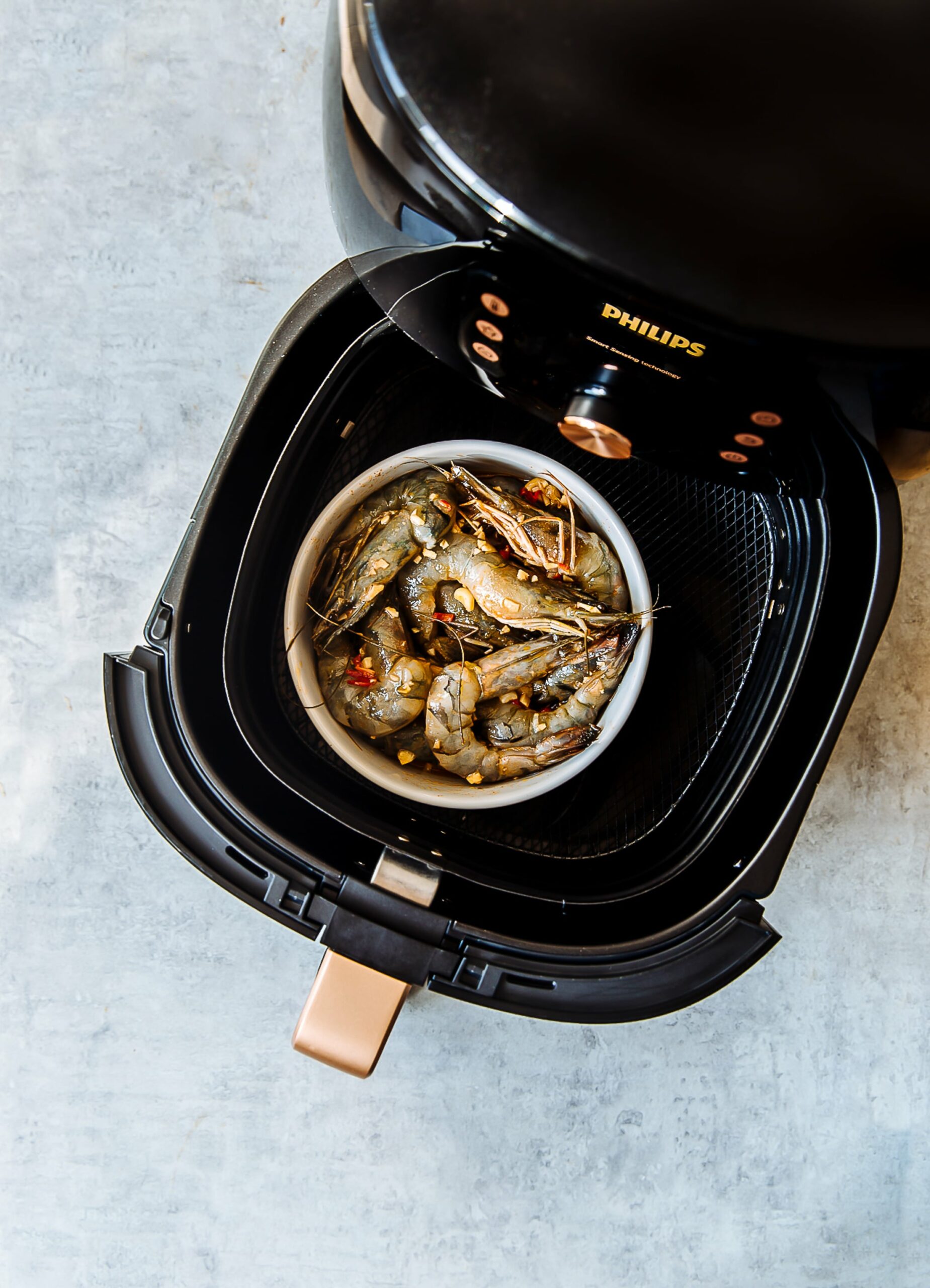 Portugese gamba’s met knoflookbrood uit de Airfryer - Miljuschka