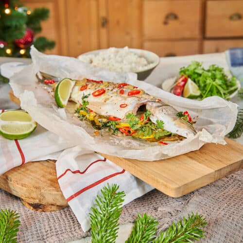 Aziatische zeebaars en papillotte - Miljuschka