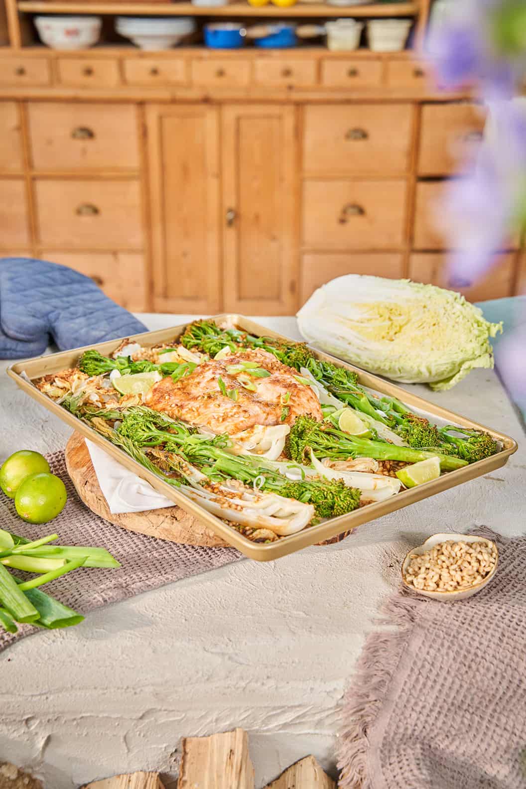 Traybake met teriyaki zalm | Miljuschka
