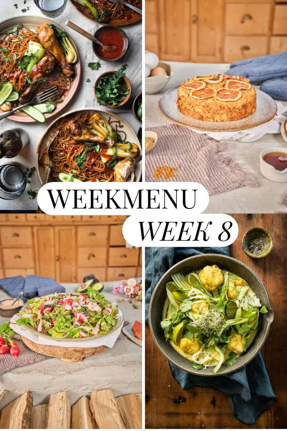Makkelijk weekmenu voor week 08 | Miljuschka