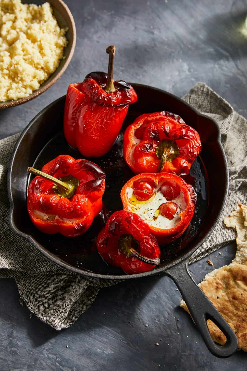 Gevulde paprika recept: Gevulde paprika's met roomkaas | Miljuschka