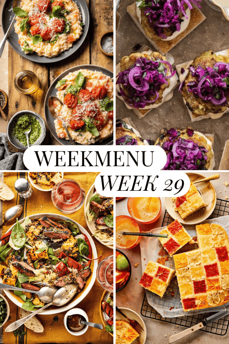 Makkelijk weekmenu voor week 28 | Miljuschka
