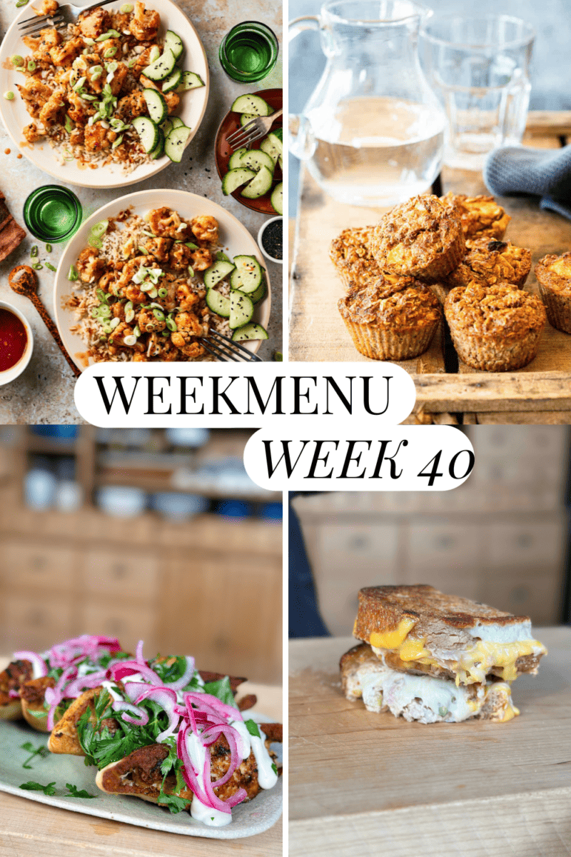 Makkelijk weekmenu voor week 30 | Miljuschka
