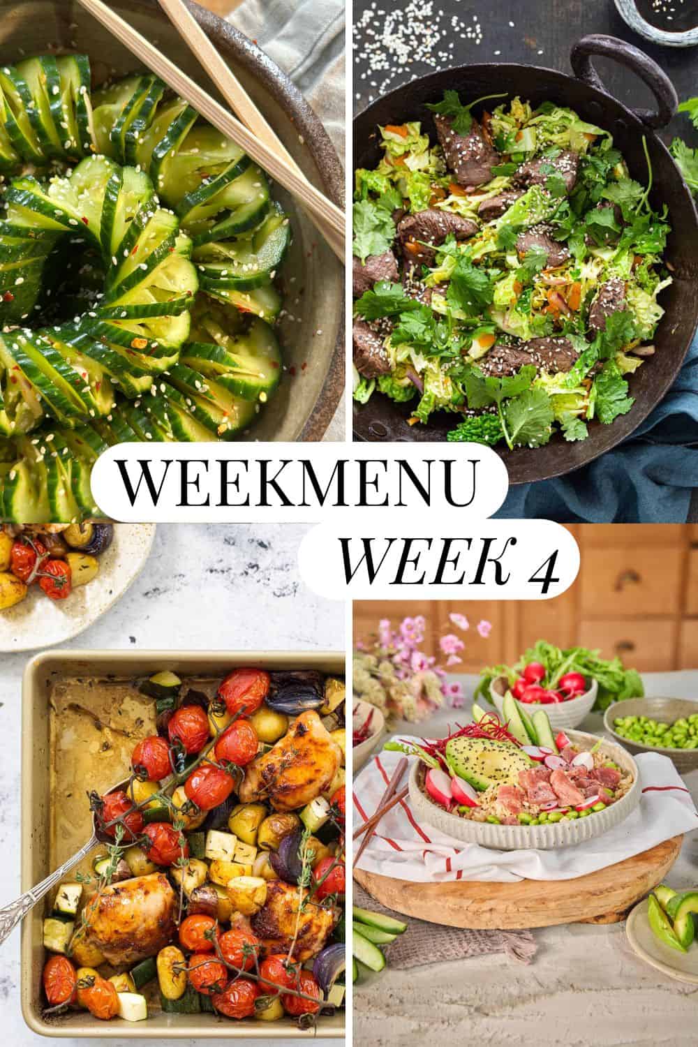 Makkelijk weekmenu voor week 4 | Miljuschka
