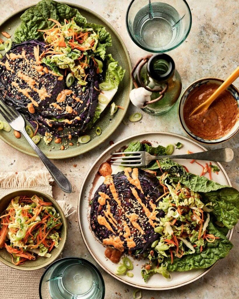 Zomerse rode kool salade met appel recept